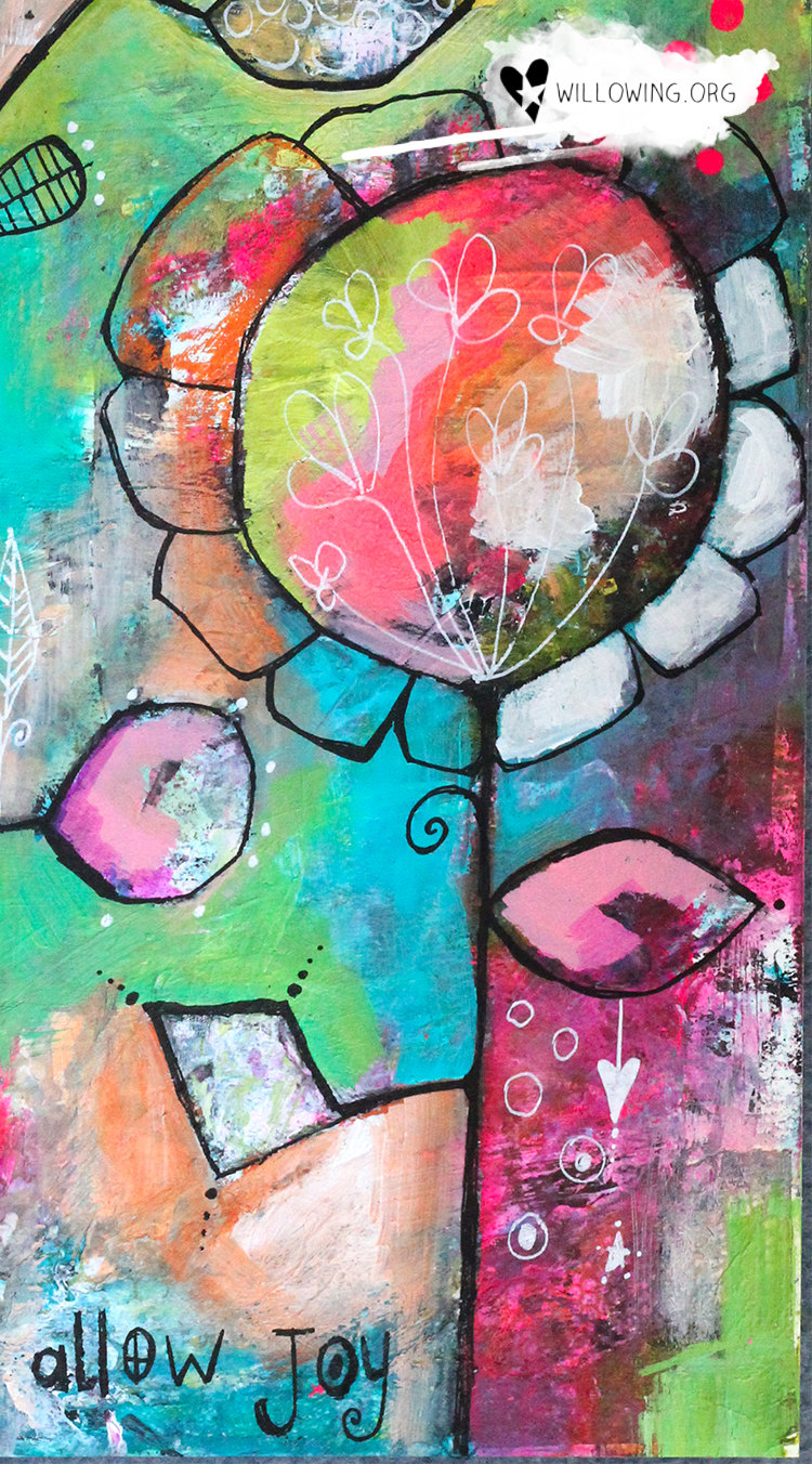 Allow Joy - Original Painting - Willowing Arts