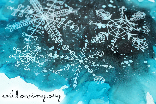Bonus - How to make a Snowflake Painting with Tamara Laporte ...