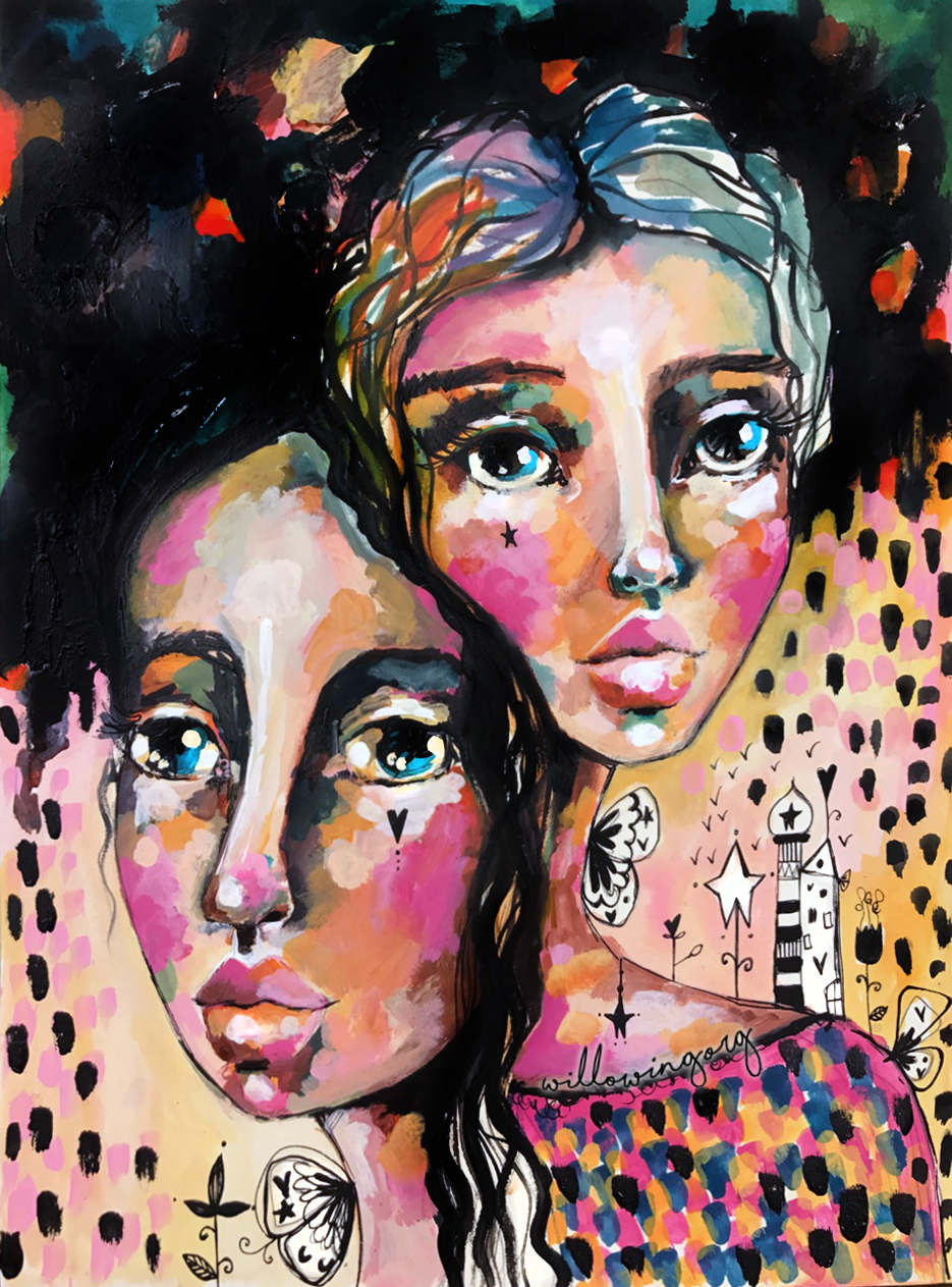 A Tale of Two - Original Painting - Willowing Arts