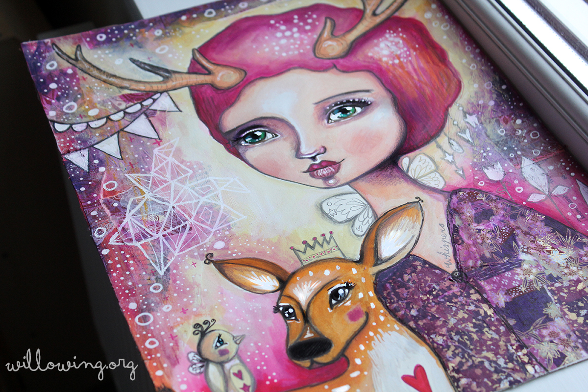 Fawn Girl - Original Painting - Willowing Arts