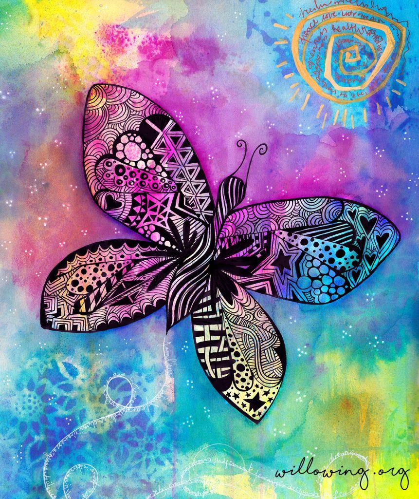 Week 7 - The Zen Butterfly Tamara Laporte - Bonus! - Willowing Arts