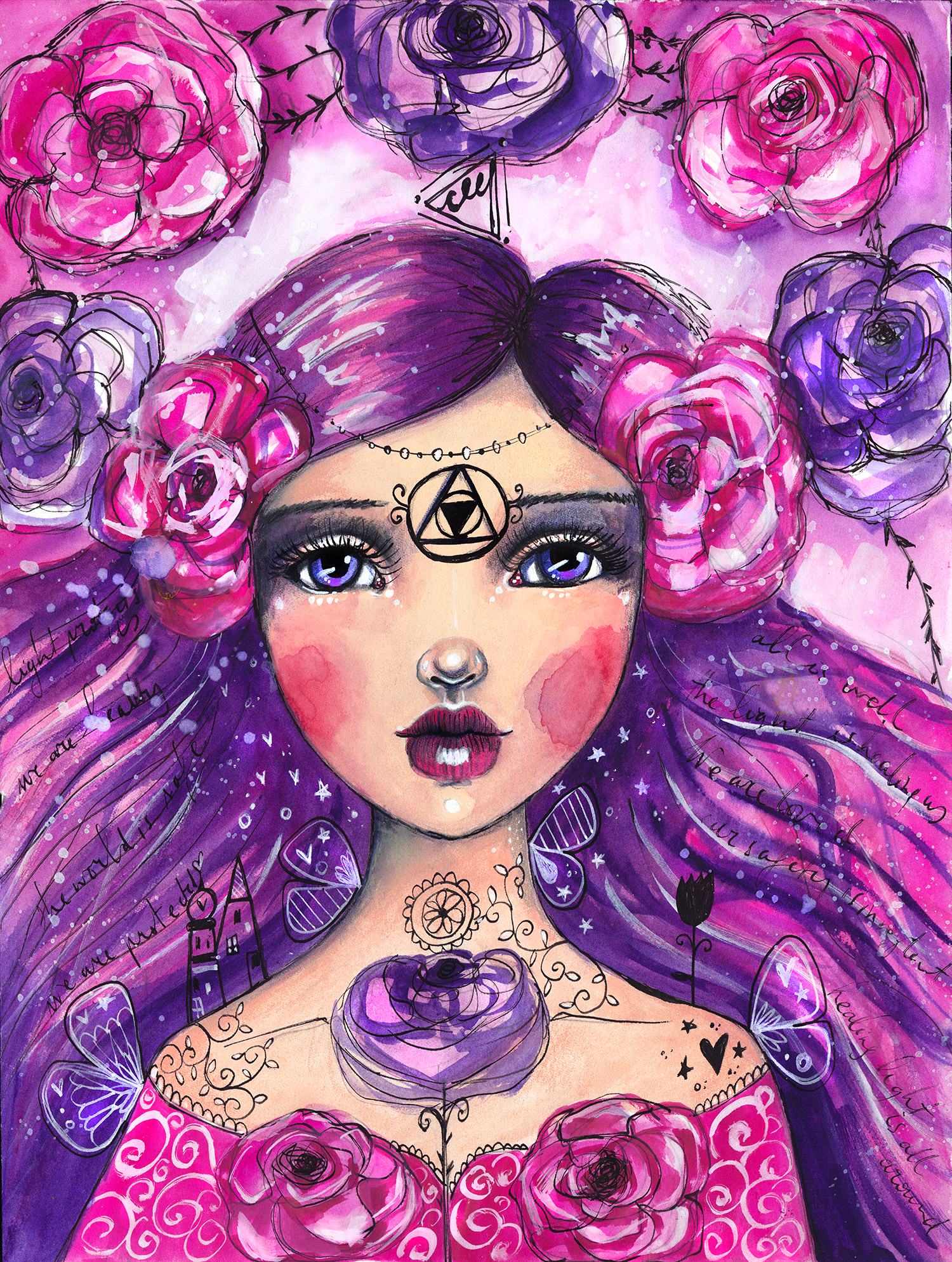 Protection Warrior - Original Painting - Willowing Arts