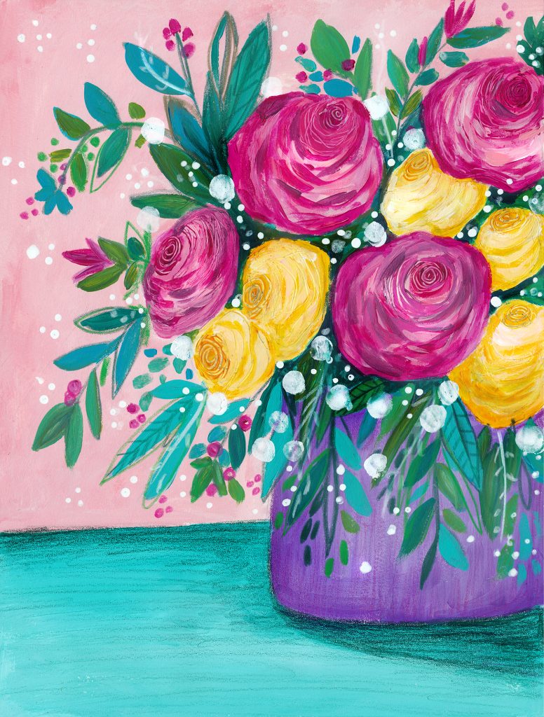 Whimsical Spring Flowers - Willowing Arts