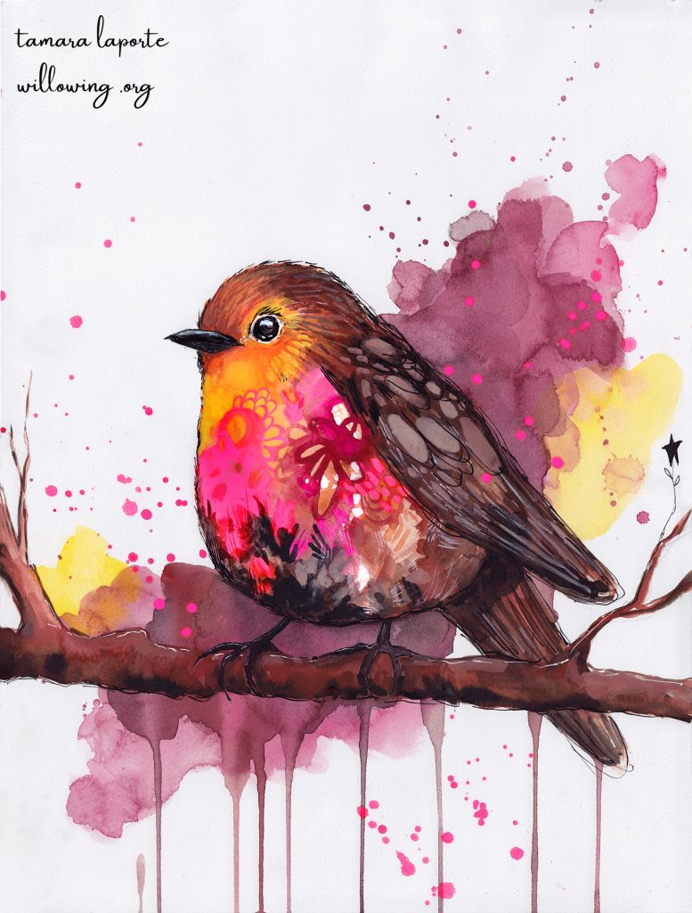 The Rosy Robin - Willowing Arts