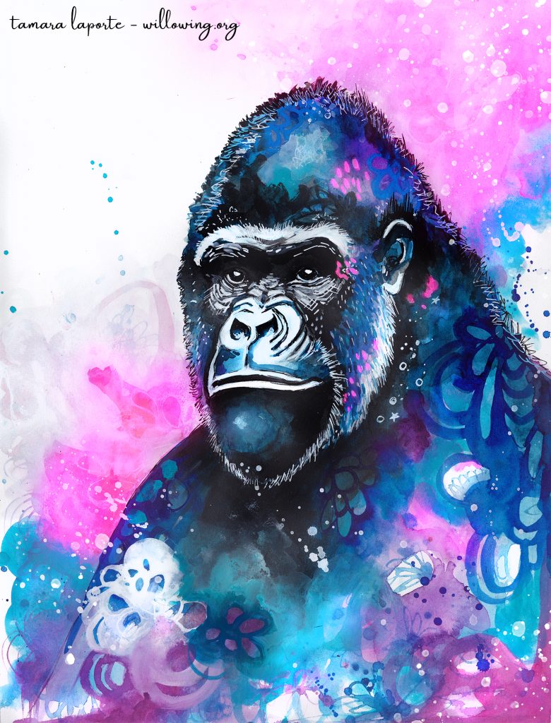 The Glorious Gorilla - Willowing Arts