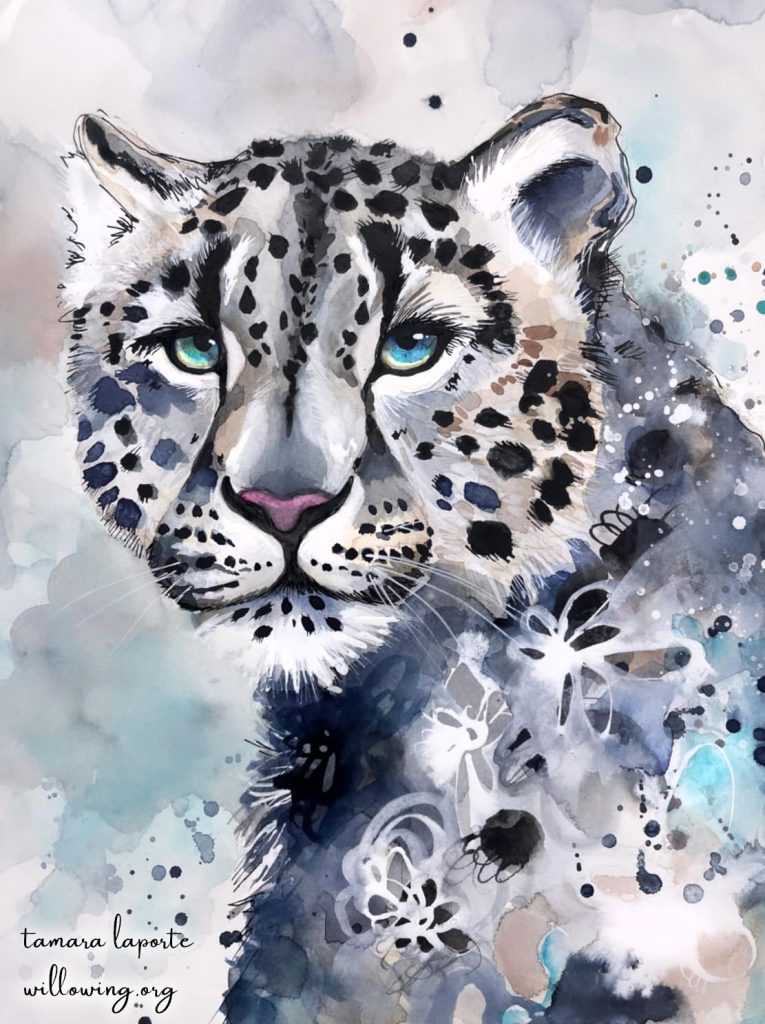 The Spirited Snow Leopard - Willowing Arts