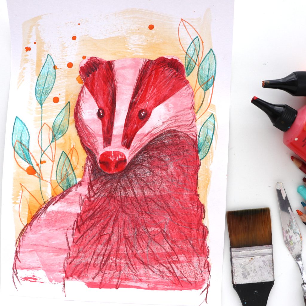 Colour Texture Badger with Kim Dellow - Willowing Arts